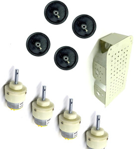 INVENTO Metal Chassis 4 Wheel Platform 200x105x50mm + 30 RPM DC Motor ...