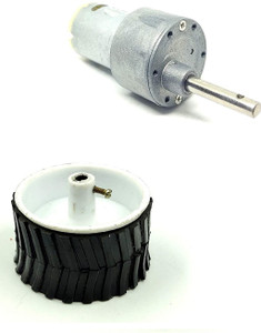 INVENTO 1pcs 12v 10Kg-cm 200 RPM Side ShaftTorque Geared DC Motor with ...