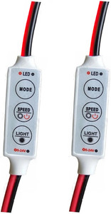 Steko (2 Pieces) 6 Mode & 5 Speed LED Strip Light Flasher Blinker Strip ...
