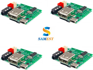 samest Speaker Board, 5V-12V Bluetooth Amplifier FM USB AUX Card ...