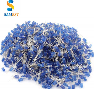 samest 1000PCS 5mm Blue LED Diode Lights for High Intensity Super ...