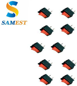 samest 2 Pin Dpdt Black Button on/off/on Ac 250v/6A 125v/10A Rocker ...