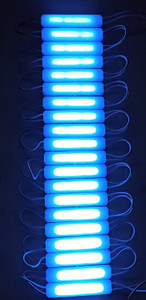 Steko 20-Pieces BLUE DC 12 Volt 2.4 Watt TUBE Shape LED Module Light ...