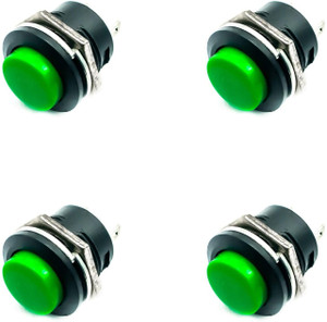 Flyrobo (4 pc) R13-507 16MM Self-reset Button Switch - Green ...