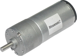 Divyanshi 555 High Torque Geared Motor, 12V 13 RPM, 24V 25 RPM Motor ...