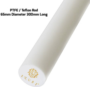 EXUBE Teflon Rod 65mm Diameter 300mm Long Electronic Components ...