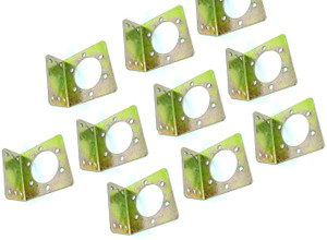 INVENTO 10Pcs DC Geared Side Shaft Motor Clamp L Shaped Motor Mount ...