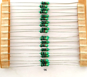 RANVIRKAR 100 PCS 1K OHM RESISTORS .25 WATT with Tolerance 5% ...