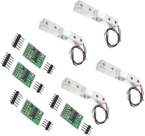 Arduino Load Cell HX711 Weight Sensor Kit - 4x 50kg Load Cells + 24-Bit ...