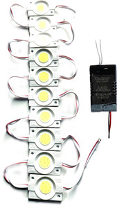 Wenray Adapter + 10 Pieces Coin 12 Volt 2.4 Watt LED Module Light Lamp ...