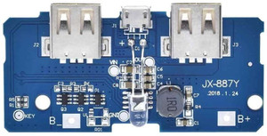 VIRDI ELECTRONICS 3.7V to 5V 2A-Dual USB, LED, PCB Board for 18650 ...