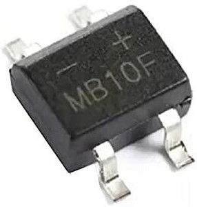Wizzo (50 Pieces) MB10F Bridge Rectifier Diode 4 Pin SMD Mini Dip 1000 ...