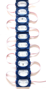Steko 10 Pieces (BLUE) DC 12V 1.5 Watt 3 LED Half Tyre Shape LED Module ...