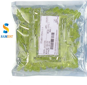 samest 1000PCS 5mm Yellow LED Diode Lights for High Intensity Super ...