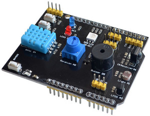 Flyrobo 9IN1 Multifunction Shield DHT11/LM35/Buzzer/Humidity/Ir ...