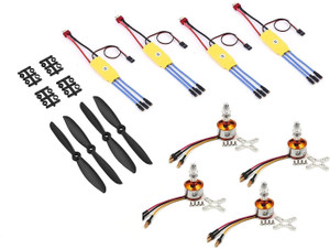 INVENTO 4Pcs 2000KV BLDC Brushless Motor + 30A ESC + 6045 6x4.5 6 inch ...