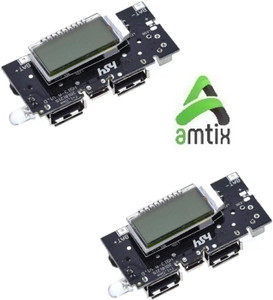 AMTIX Dual USB 5V 1A 2A Power Bank Charging Module Circuit Board with ...