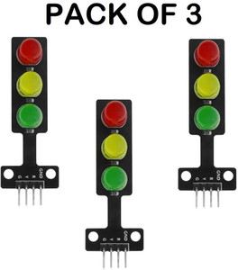 HouseOfCommon PACK OF 3 Mini Traffic Light Display Module LED Traffic ...