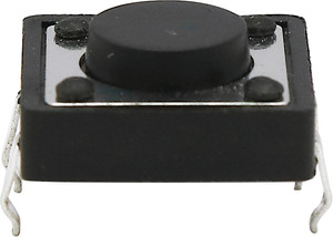 Electronic Spices 12 x 12 x 5mm Black color tactile momentary push ...