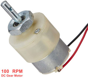 Scienticy 100 RPM 12V Center Shaft DC Gear Motor for Science projects ...