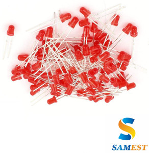 samest 500PCS 5mm Red LED Diode Lights forHigh Intensity Super Bright ...