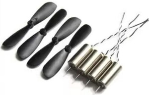 PURENIX Mini Drone Motor 7x16 mm Micro Brush Metal Motor with 4 ...