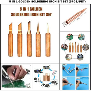 BALRAMA 5 Pcs Copper Soldering Iron Bit Soldering Station Conical ...