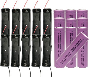 UNIXAA Single Battery Holder with 1200 Rechargeable Battery (10 Holder ...