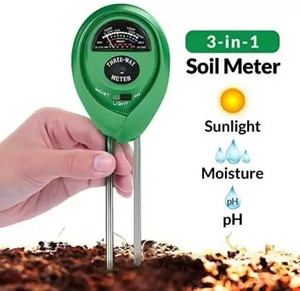 TES-EV Three-Way Soil Meter For Moisture, Light Intensity and pH ...