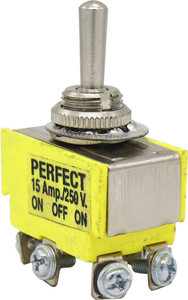 Electronic Spices TEN1322 15A 250V 6 pin DPCO heavy duty metal body ...