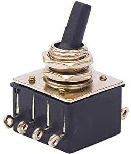Electronic Spices 2a 4 Pin Spdt Black Color Small Toggle Switches Pack ...