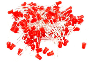AVISRI 100 PCS 3mm Red LED for DIY Projects, PCB Circuits, Indicator ...