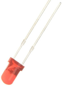 INVENTO 100Pcs 3mm Diffused Red Color LED Light Bulb Lamp Light Diode ...