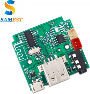 samest Speaker Board, 5V-12V Bluetooth Amplifier FM USB AUX Card ...