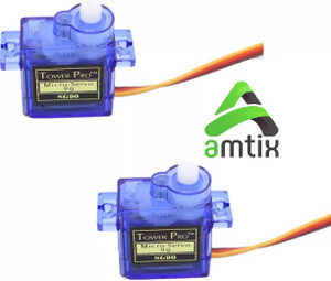 AMTIX SG90 Tower Pro Micro Servo for RC450 Helicopter Airplane (Pack of ...