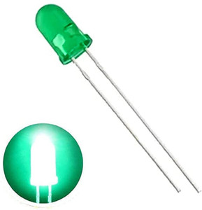 Wetrix Diffused Bright LED 5mm, 3V DC 2 Pin Light Emitting Diode ...