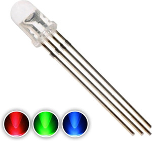 Wetrix 50 Pieces DC 3V Common Anode LED 5MM Transparent Ultra Clear ...