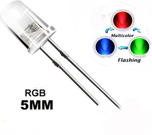yentel Pack of 50 RGB 5 mm Auto Flashing Emitting Diode Led (Red Green ...
