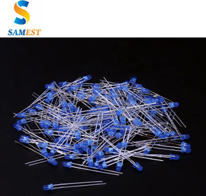 samest 1000PCS 5mm Green LED Diode Lights for High Intensity Super ...