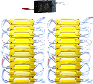 Steko (20-Pieces) Yellow DC 12V 2 Watt Capsule Shape LED Module + DC 12 ...
