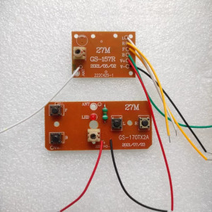 AUTO BOTIX 4CH RC remote control 27MHz circuit PCB transmitter receiver ...