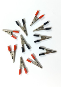 ERHIndia (10 Pair) Insulated Crocodile Clips for Electrical Plastic ...