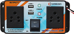 Electronics Crafts 12 to 220 volt 100 watt inverter with dual usb ...