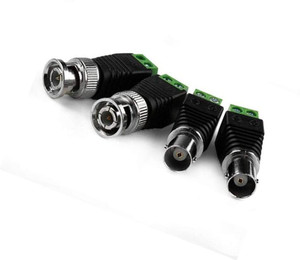 INVENTO 2Pcs DC Male+Female BNC Connector to Screw Terminal Balun ...