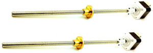 INVENTO 2pcs Nema17 4.2Kg-cm Motor+coupling+800mm T10 TR10Screw Square ...