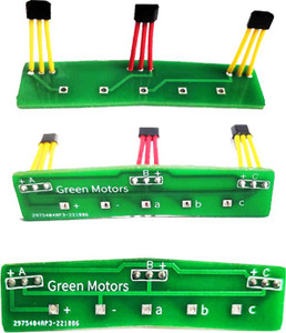 Green Motors Hall Sensor PCB for 120 Degree Phase Angle BLDC Hub Motor ...