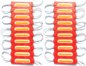 PCBA2Z 20 Pieces {RED} 12V DC 2 Watts Capsule Shape LED Module ...