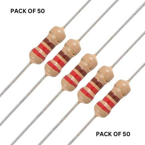 MAG BEE 220 Ohm Carbon Film Resistor 1/4 W Resistance 0.25 Watt - Pack ...