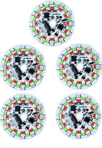 ROOPREKHA 5 Pics 220V AC RGB DOB 7 Color Changing LED Bulb Raw Material ...