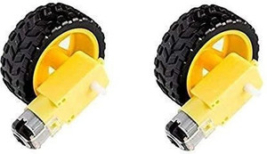 BRV Care Pack of 2 BO Motor Dual shaft WIth 2pcs Bo Wheels Smart Car ...